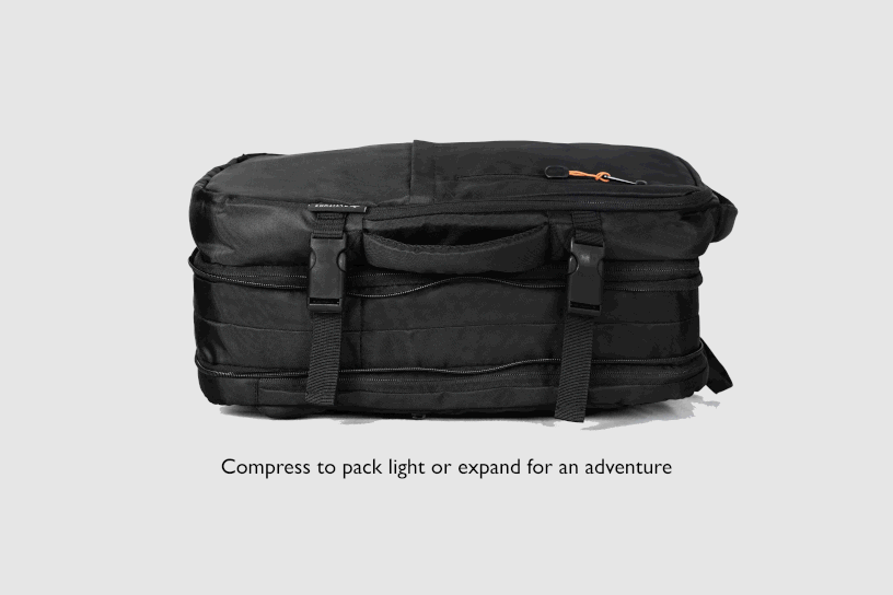 CabPack – Office to Weekend Away in One Expandable Backpack