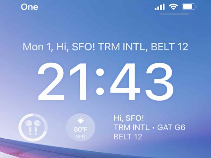Travel gets Easier with App in the Air Lock Screen Widget on iOS 16 Update