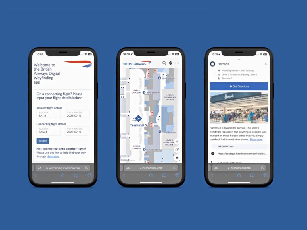 British Airways Wayfinding App Released for Heathrow Terminals 3 & 5
